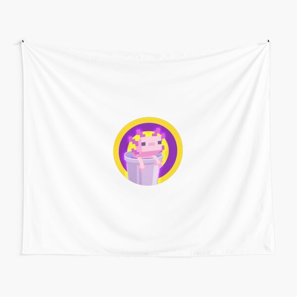 "Minecraft Axolotl LGBT Sticker LGBTQ: Intersex flag" Tapestry for Sale ...