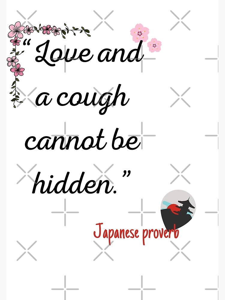 "Japanese proverbs" Poster for Sale by Muma-design | Redbubble
