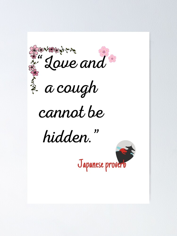 "Japanese proverbs" Poster for Sale by Muma-design | Redbubble
