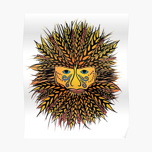 "Celtic Sun God Lugh Portrait, Harvest God Of Lughnasadh, Lammas ...