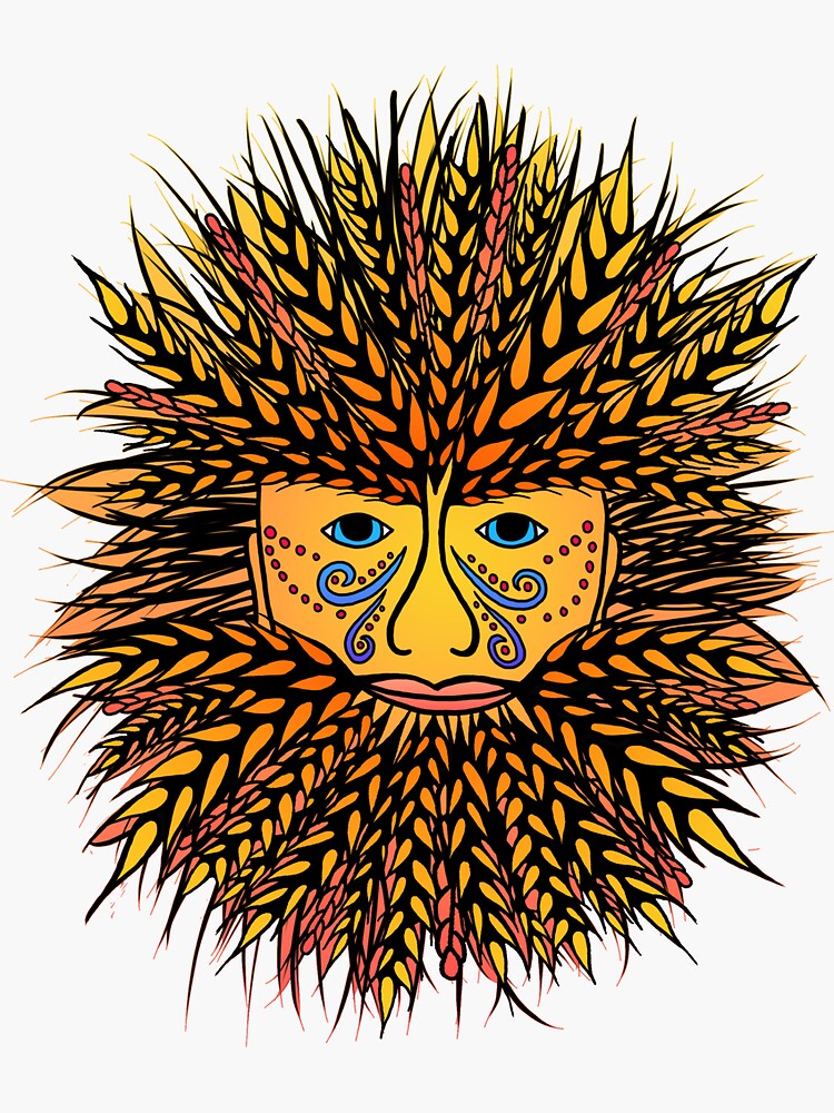 "Celtic Sun God Lugh Portrait, Harvest God Of Lughnasadh, Lammas ...