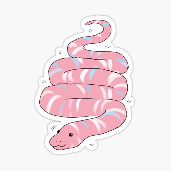 "Subtle Trans Pride Snake - Discreet Pride, Subtle Lgbt, Cute Snake ...