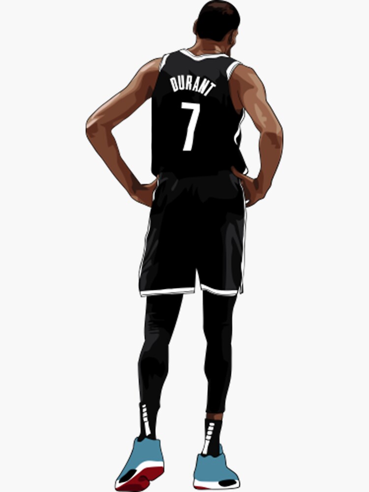 "Kevin Durant Vector Back" Sticker for Sale by MakaiWebster | Redbubble