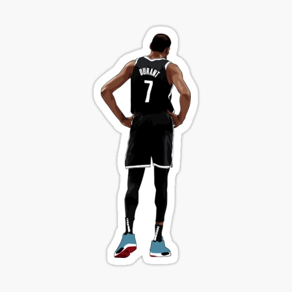 "Kevin Durant Vector Back" Sticker for Sale by MakaiWebster | Redbubble