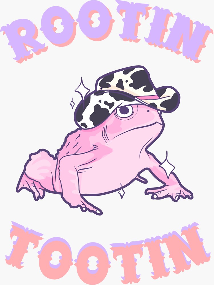 "Rootin Tootin Cowboy Frog" Sticker for Sale by sunbeamstudios | Redbubble