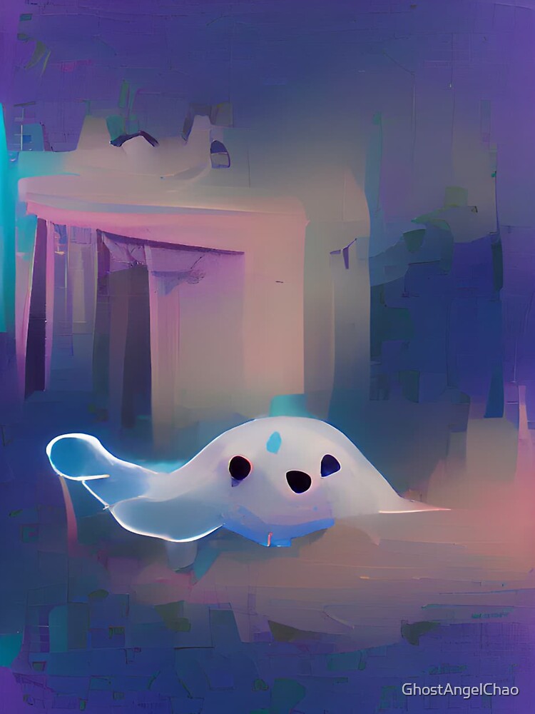 "Chibi Ghost" Sticker for Sale by GhostAngelChao | Redbubble