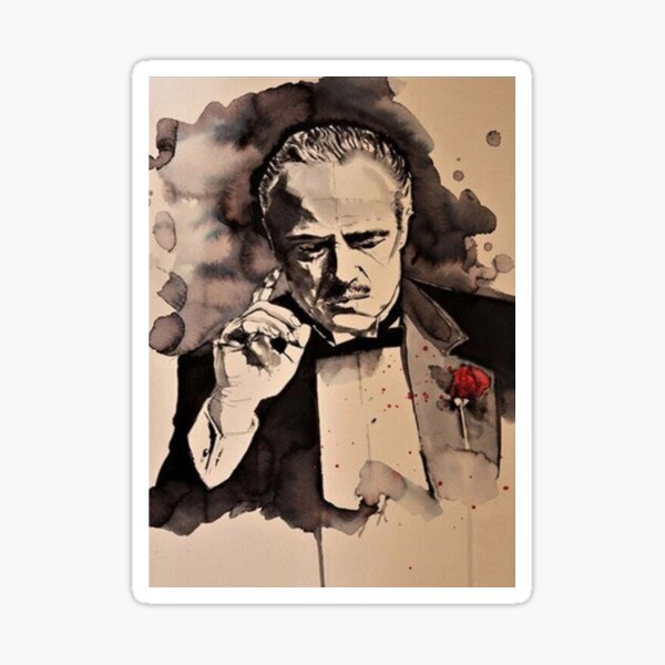 "The Godfather Art" Sticker for Sale by debrahbrn | Redbubble