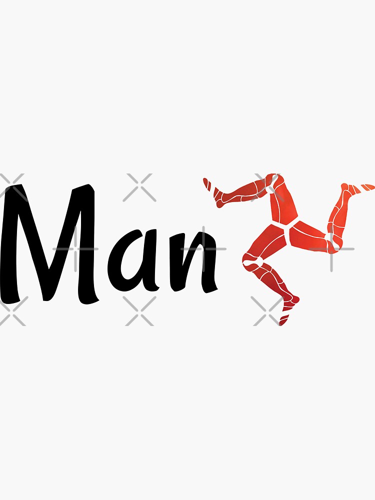 "Isle of Man Manx Legs" Sticker for Sale by tribbledesign | Redbubble