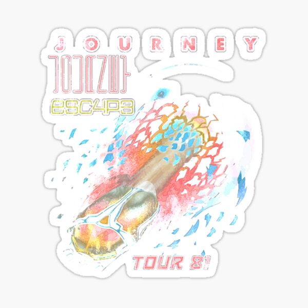 "Journey Escape Tour Black Tee " Sticker for Sale by Margaretndgren ...