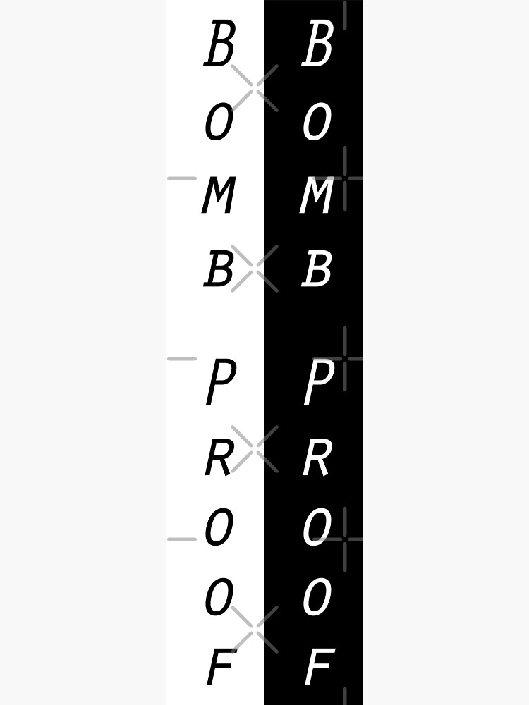 "Bomb Proof - 1" Sticker for Sale by rustysturgeon | Redbubble