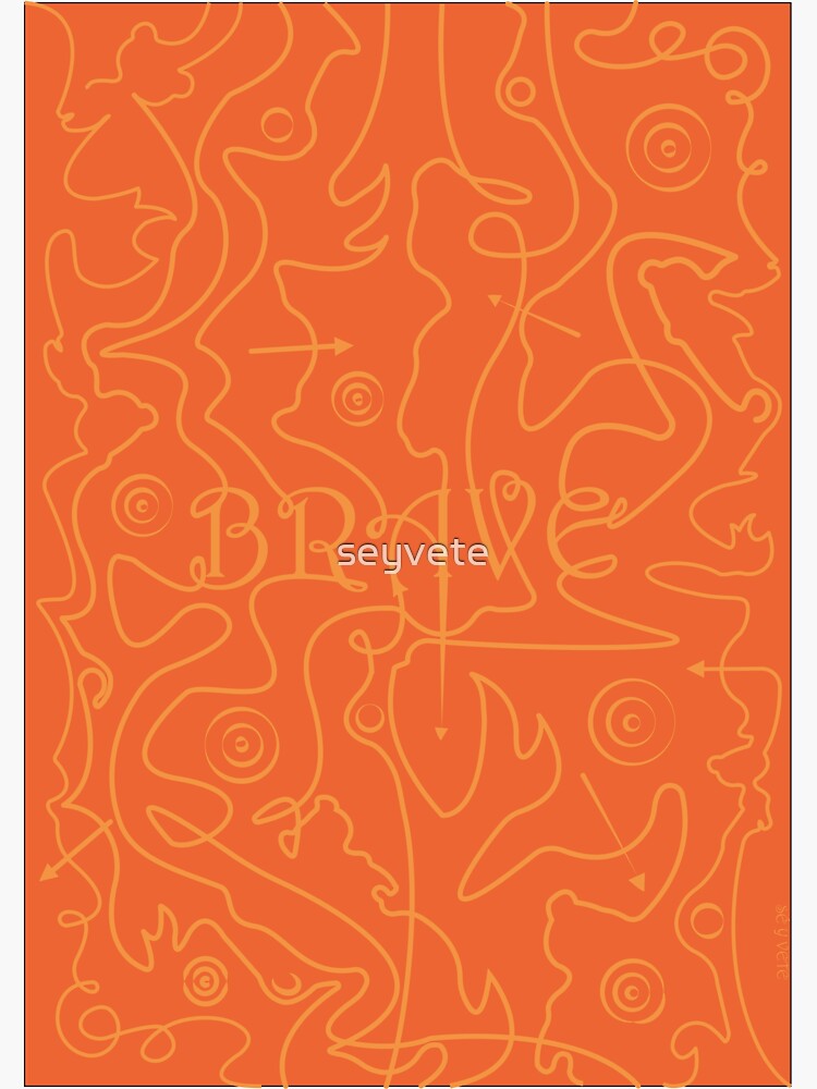 "Brave - Indomitable" Sticker for Sale by seyvete | Redbubble