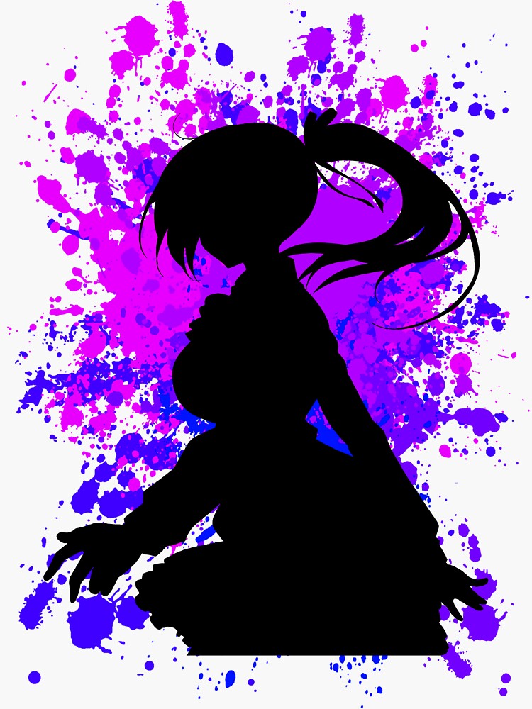 "Mai Inspired Paint Splatter Anime Shirt" Sticker for Sale by JaneFlame ...