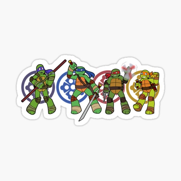 "TMNT 2012 - Brothers" Sticker for Sale by dosierg | Redbubble