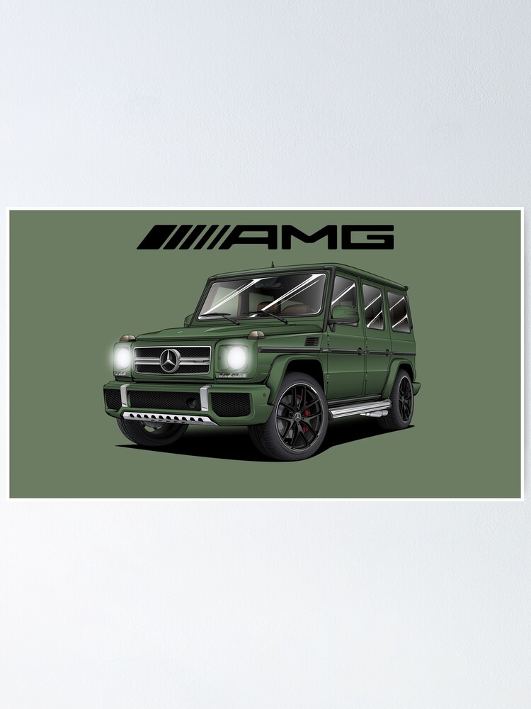 "Mercedes Benz G63 AMG - illustration" Poster for Sale by Throttleffect ...