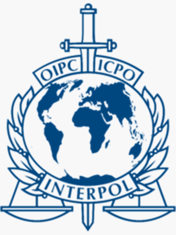 "Interpol " Sticker for Sale by GabrielFishArt | Redbubble