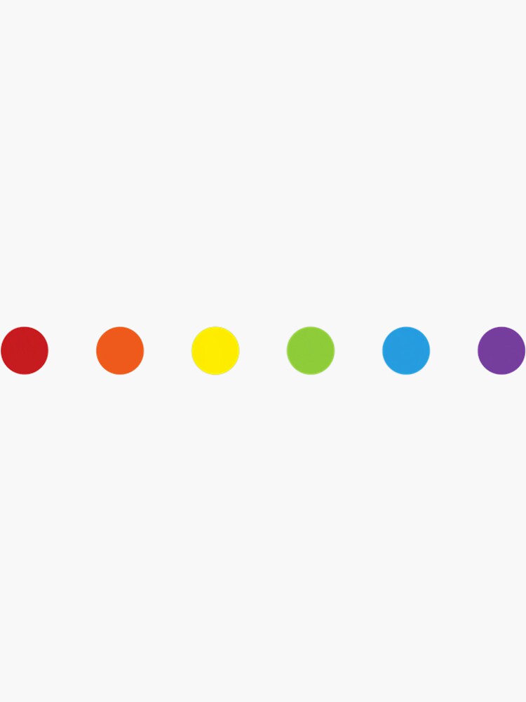 Rainbow Polka Dot Gay Pride Colors Lgbtq Ally Sticker For Sale By