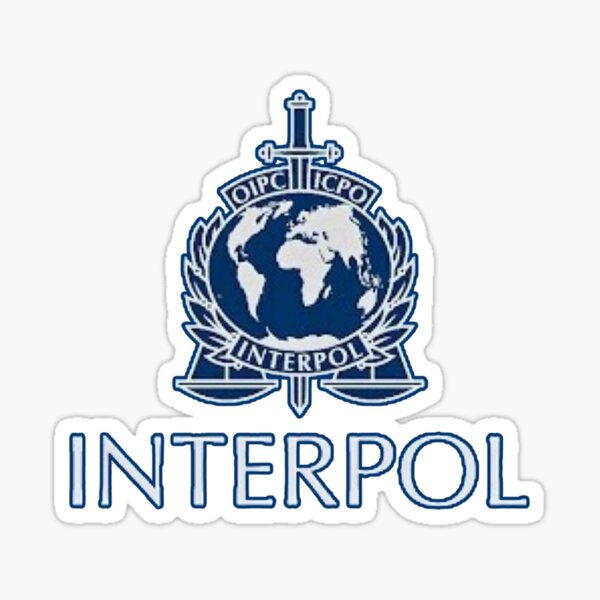 "INTERPOL (2)" Sticker for Sale by GabrielFishArt | Redbubble