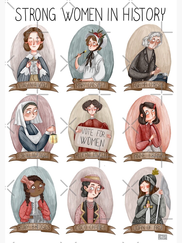 "Strong women in history" Poster for Sale by FriesNIcecream | Redbubble