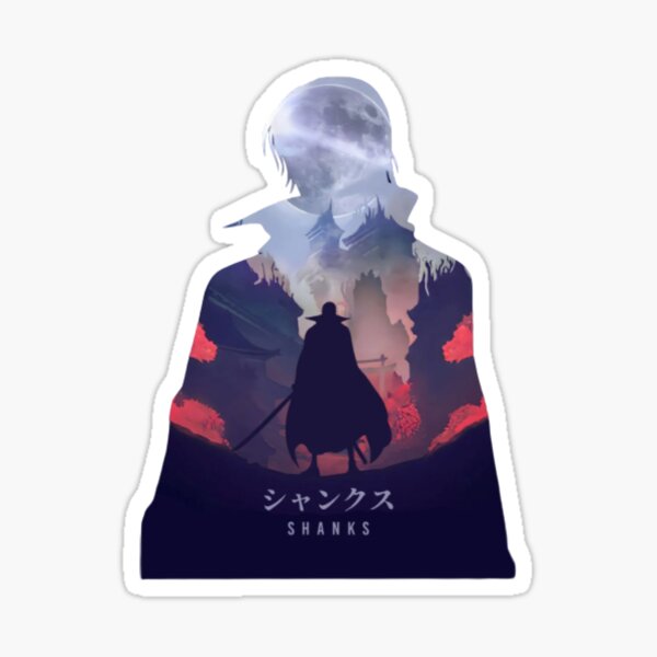 "shanks one piece " Sticker for Sale by Illidansam | Redbubble