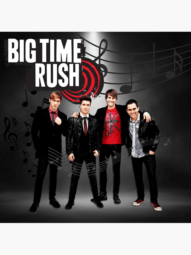 "Big Time Rush BTR Black Essential " Sticker for Sale by eakinsruelar7 ...