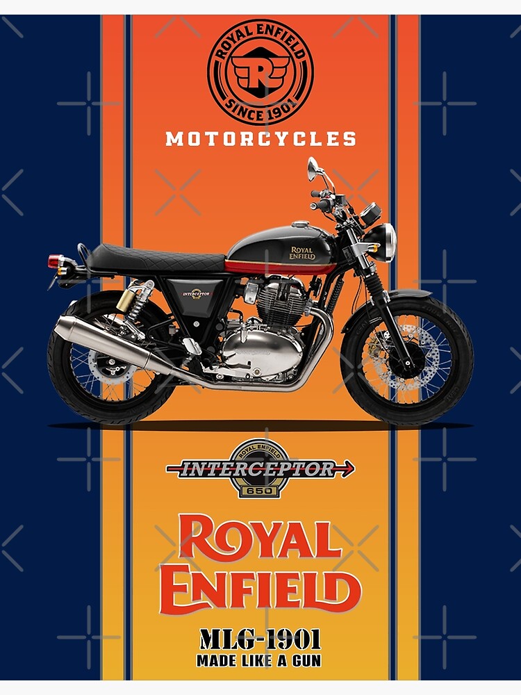 "Custom Graphic Designs of Royal enfield Interceptor" Poster for Sale ...