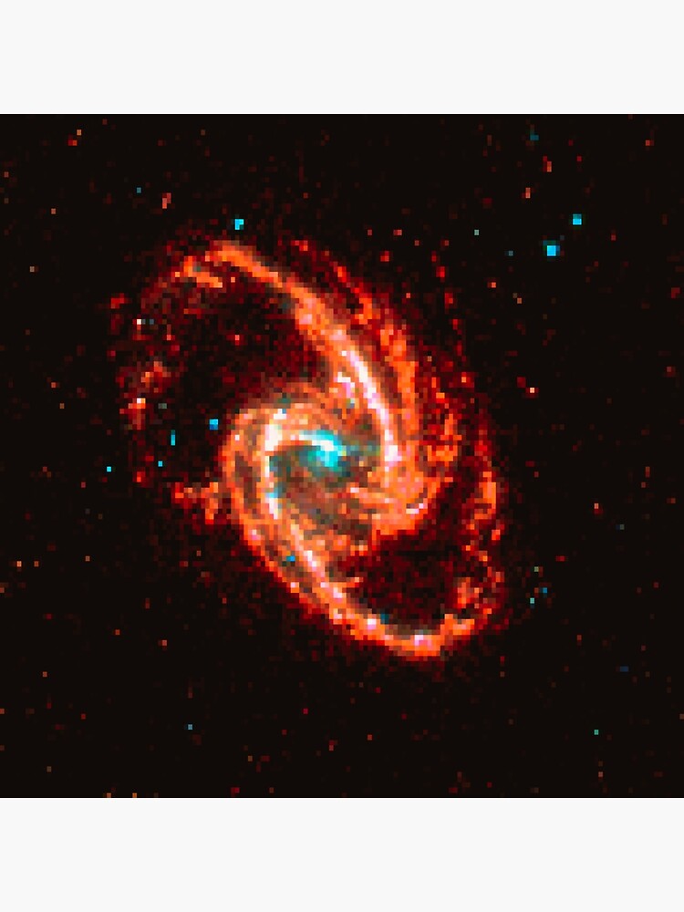 "16-Bit Pixel Art Galaxy NGC1365 Orange Version by Ancient Teknologi ...