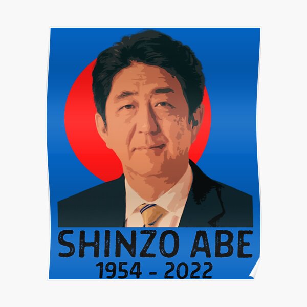 "Vintage Shinzo Abe 1954-2022 Former Japanese Prime Minister" Poster ...