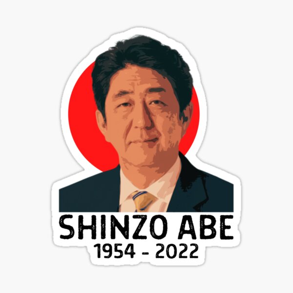 "Vintage Shinzo Abe 1954-2022 Former Japanese Prime Minister" Sticker ...
