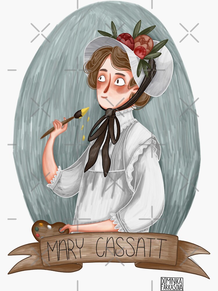 "Mary Cassatt Strong women in History" Sticker for Sale by ...