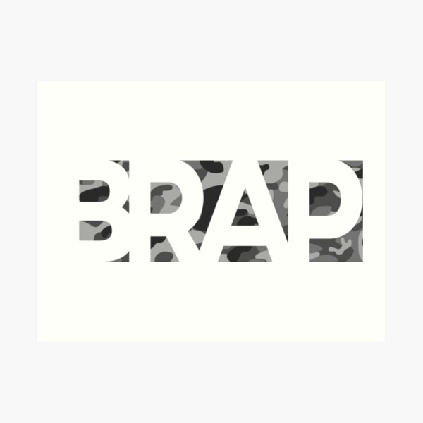 "Brap - Grey camo" Art Print by JoshPapandrea | Redbubble