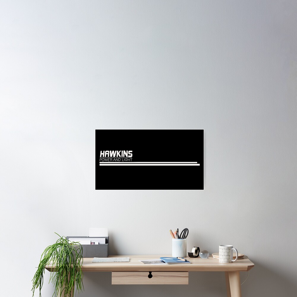 "Stranger Things Hawkins Van Stripe Schwarz-Weiß Netflix (Hawkins Power ...