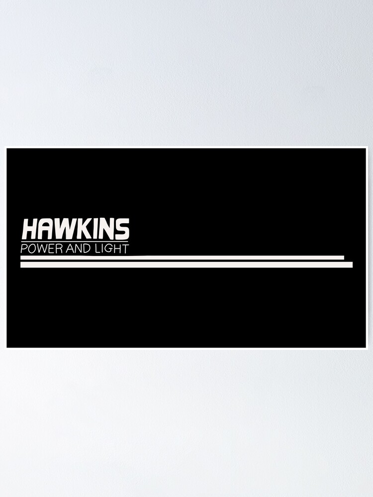 "Stranger Things Hawkins Van Stripe Schwarz-Weiß Netflix (Hawkins Power ...