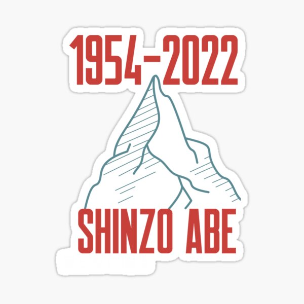 "Rip pray for Shinzo Abe " Sticker for Sale by Anavegas | Redbubble