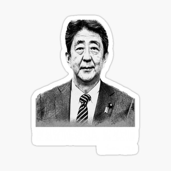 "Abe Shinzo " Sticker for Sale by Anavegas | Redbubble