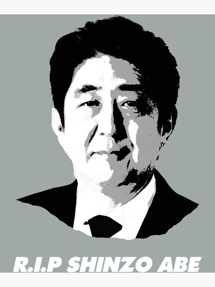 "good bye shinzo abe, RIP shinzo abe " Poster for Sale by Anavegas ...
