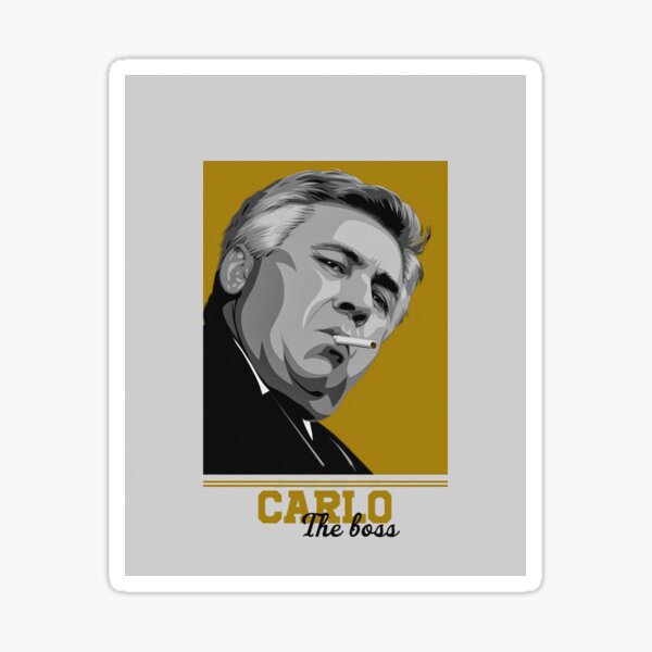 "Carlo Ancelotti - The boss" Sticker for Sale by Vuks007 | Redbubble
