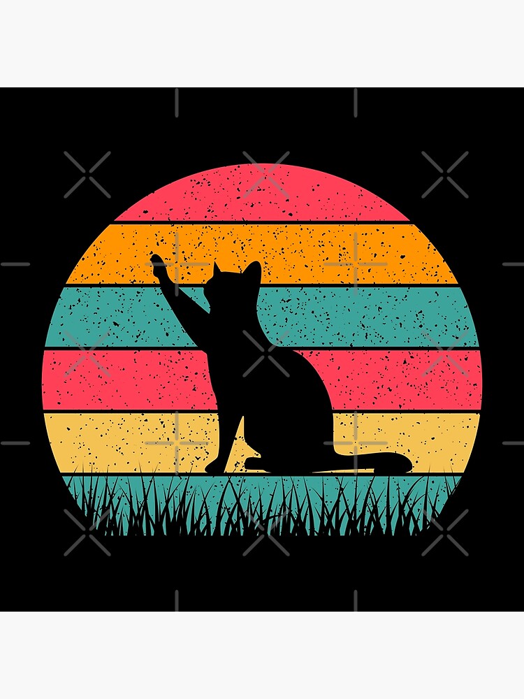 "Cat summer color palette T-Shirt Design" Poster for Sale by DEMARK ...