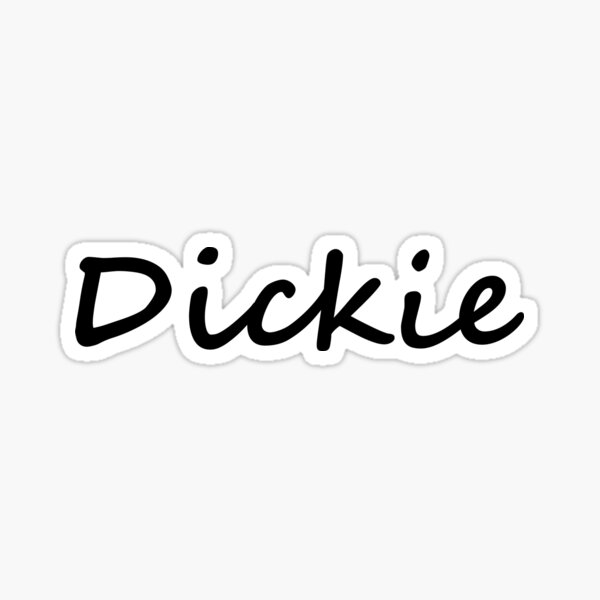 "Dickie" Sticker for Sale by bagaglio | Redbubble