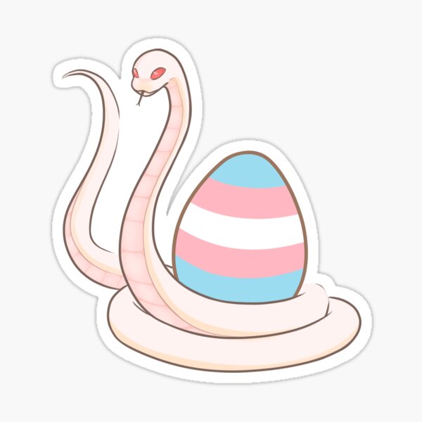 "Transgender pride snake" Sticker for Sale by Niva-lis | Redbubble