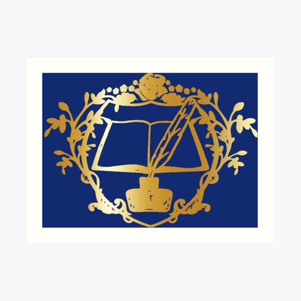 "Ascendance of a bookworm golden logo" Art Print for Sale by AKR-Hobby ...