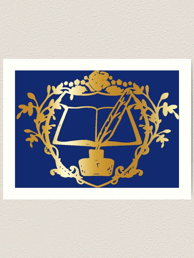 "Ascendance of a bookworm golden logo" Art Print for Sale by AKR-Hobby ...