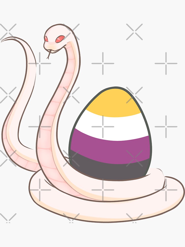 "Non-binary pride snake" Sticker for Sale by Niva-lis | Redbubble