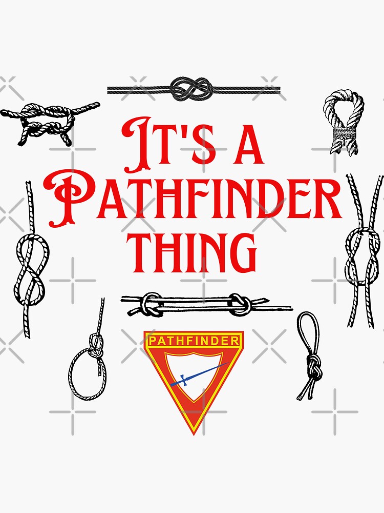 "It is a Pathfinder Thing" Sticker for Sale by UPathfinder | Redbubble