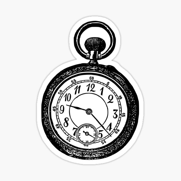 "Victorian pocket watch" Sticker for Sale by hrcdesign | Redbubble