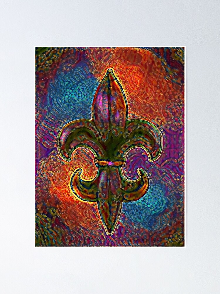 "Fleur De Lis" Poster for Sale by vhogle | Redbubble