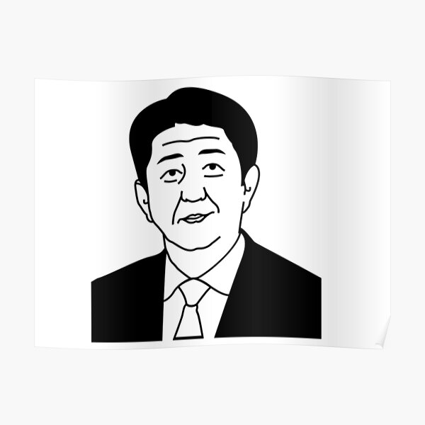 "Shinzo Abe" Poster for Sale by RBiiilal | Redbubble