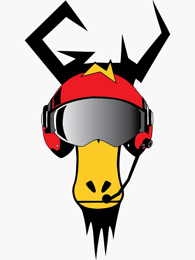 "Gnu Team Helicopter Helmet Logo" Sticker for Sale by kewibr | Redbubble