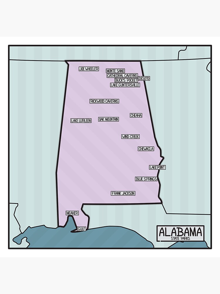 Alabama State Parks Map