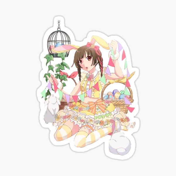 "Bunny Nadeko - Monogatari Series" Sticker for Sale by Florabata ...