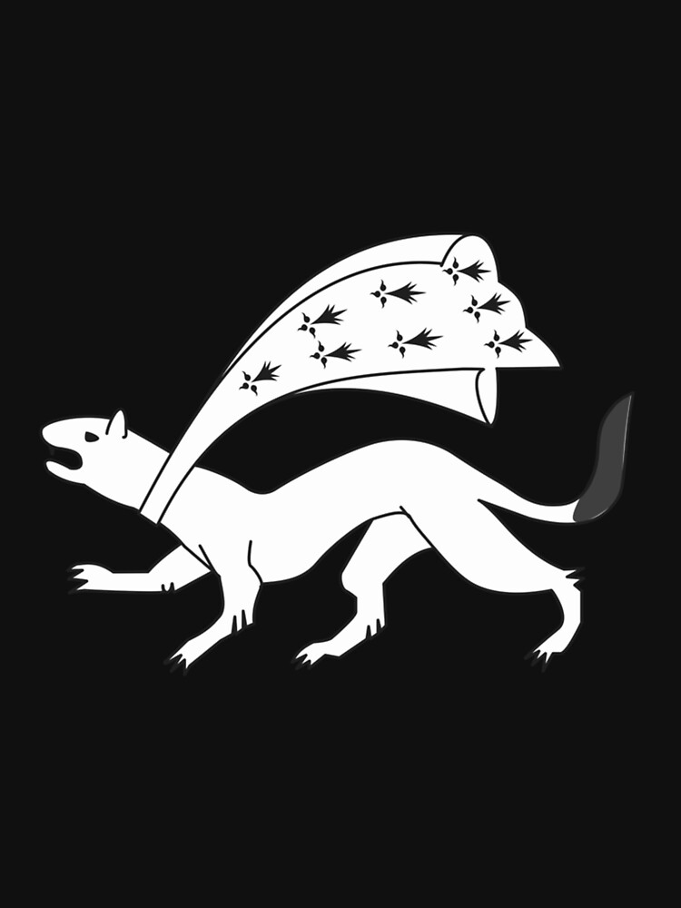 "Breton Hermine Bretagne Brittany flag Emblem symbol dark gray special ...